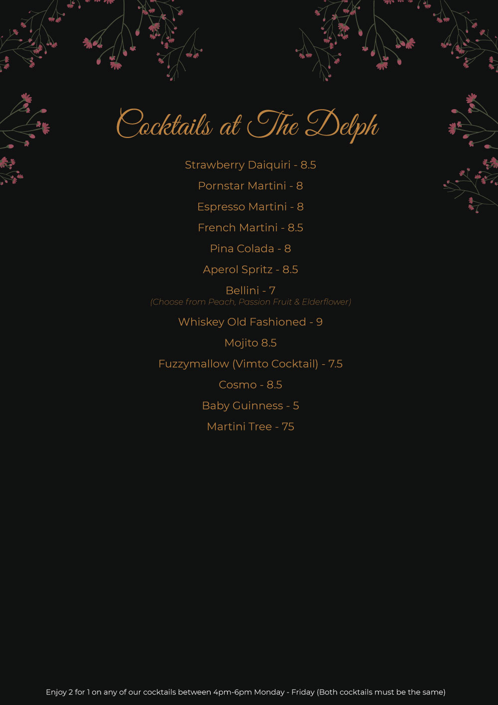 Our Menu – The Delph Worsley – Restaurant and Bar